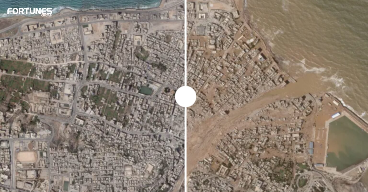 Libya's Flood Crisis Revealed: Aerial & Satellite Images